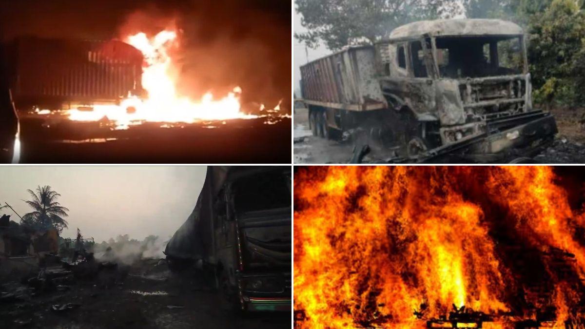 Pune: Gas tanker explodes on Chakan-Shikrapur road, tremors felt up to ...