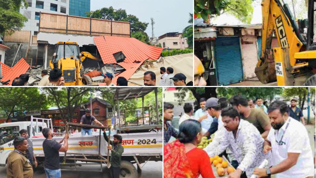 Pune: PMC Demolishes Structures During Multiple Anti-Encroachment ...